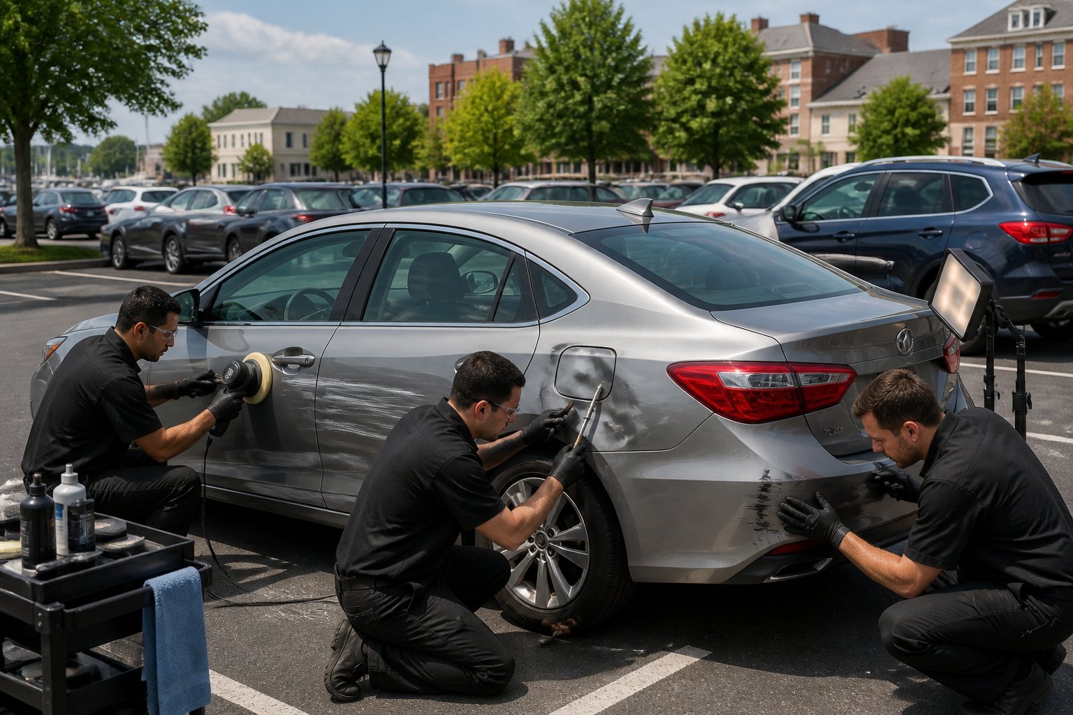 Parking Lot Damage Repair in Alexandria, VA: Dents, Scratches, and ...